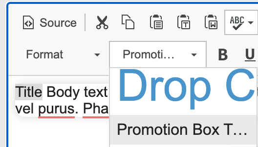 Promotion Box | Drupal Training Manual